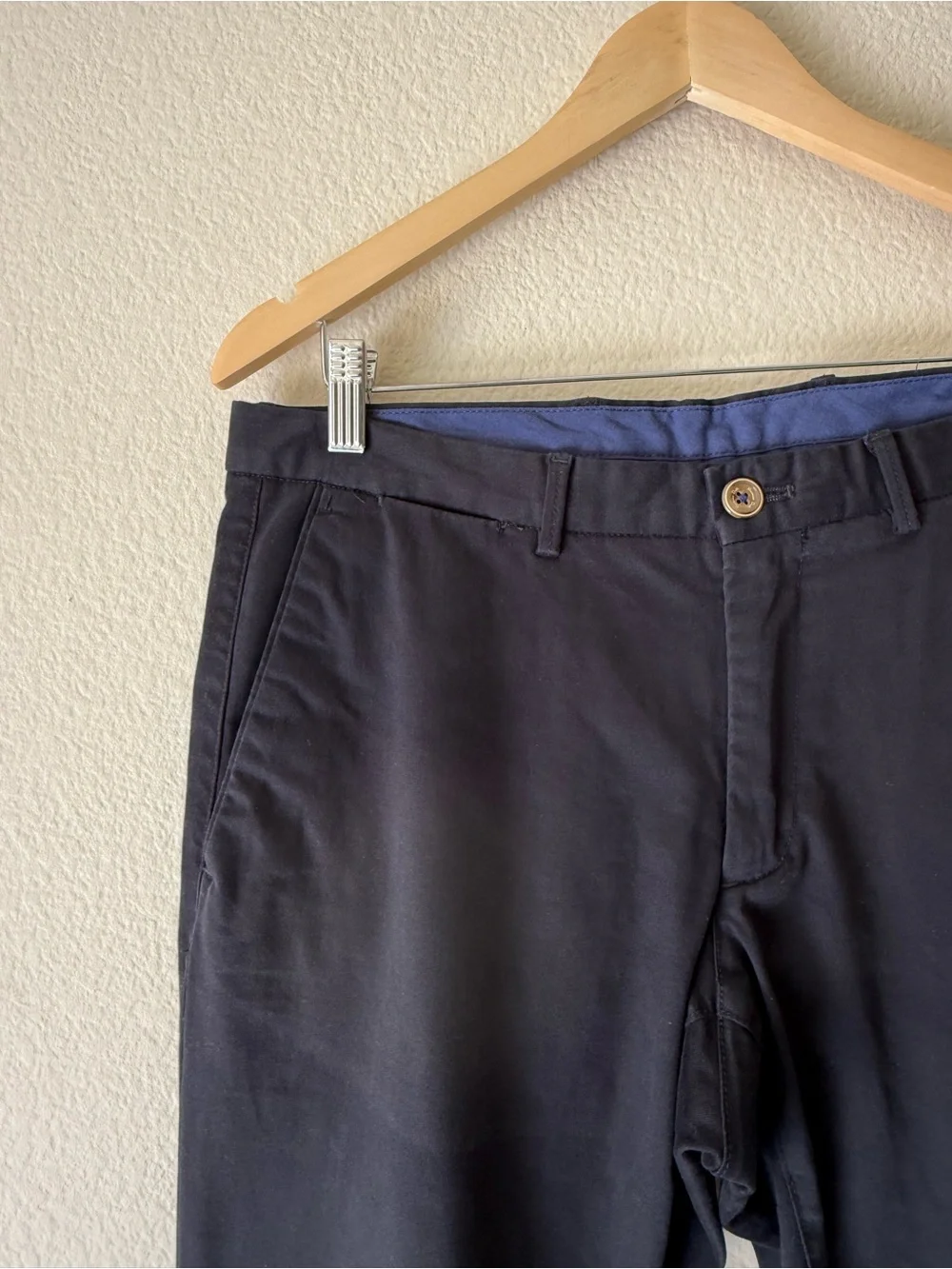 Massimo Dutti | Pants | Massimo Dutti Gold Logo Button On Charcoal ...